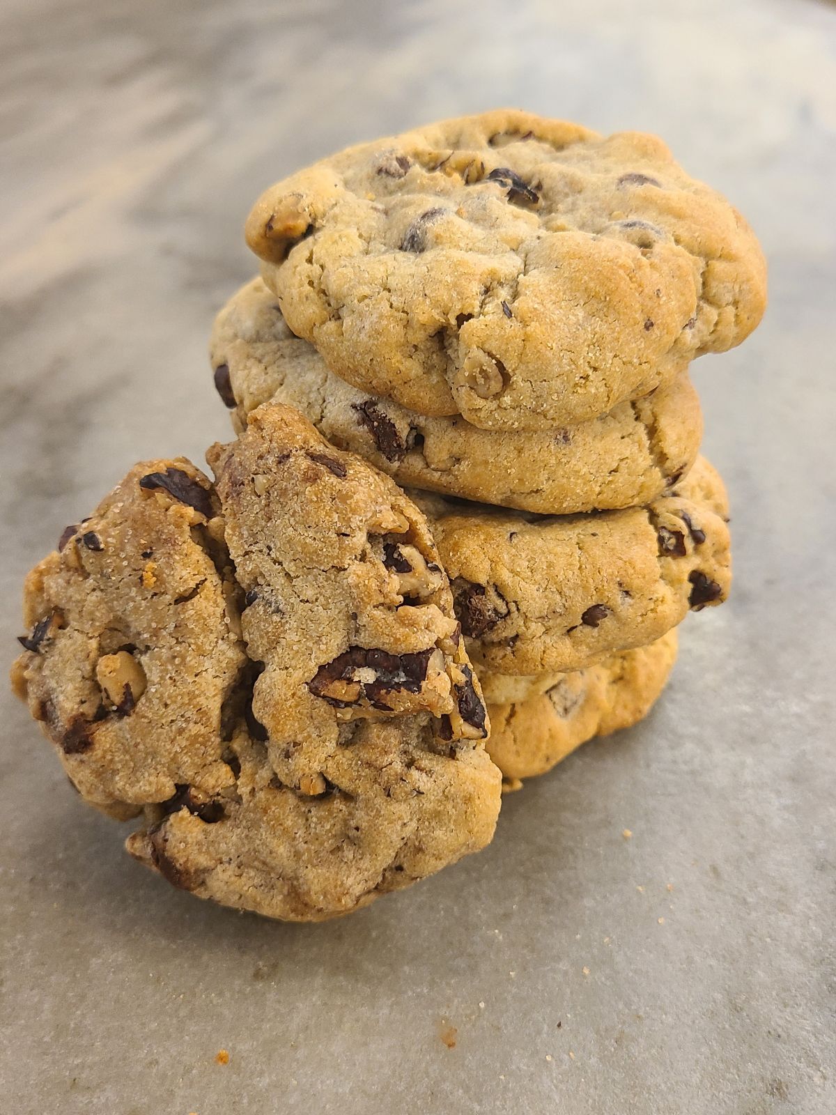 6 Pecan Chocolate Chip Cookies – Uncle Leroy's Candy Kitchen